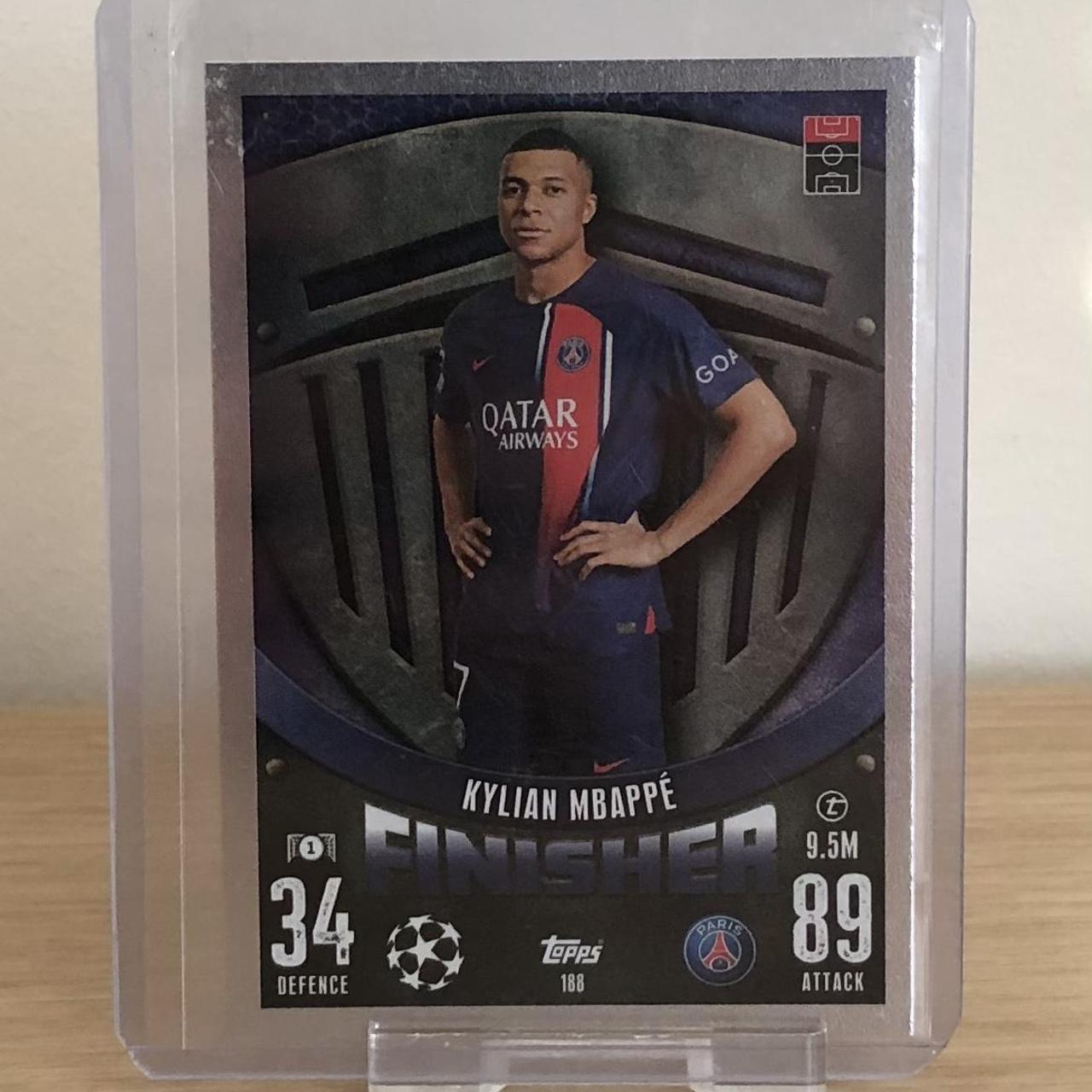 Kylian Mbappe Finisher Foil Card Topps Match Attax... - Depop