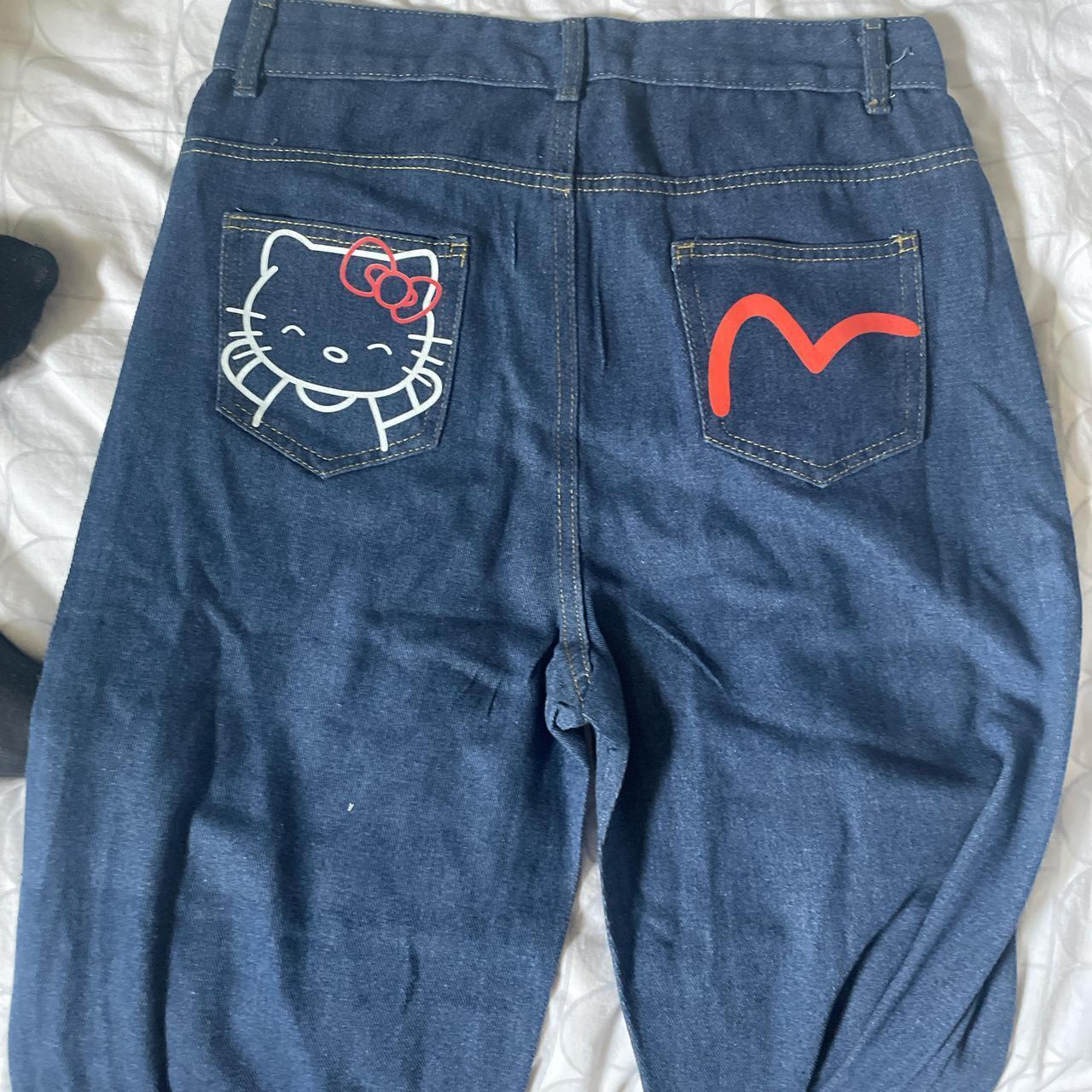 Hello kitty jeans Size L - Depop