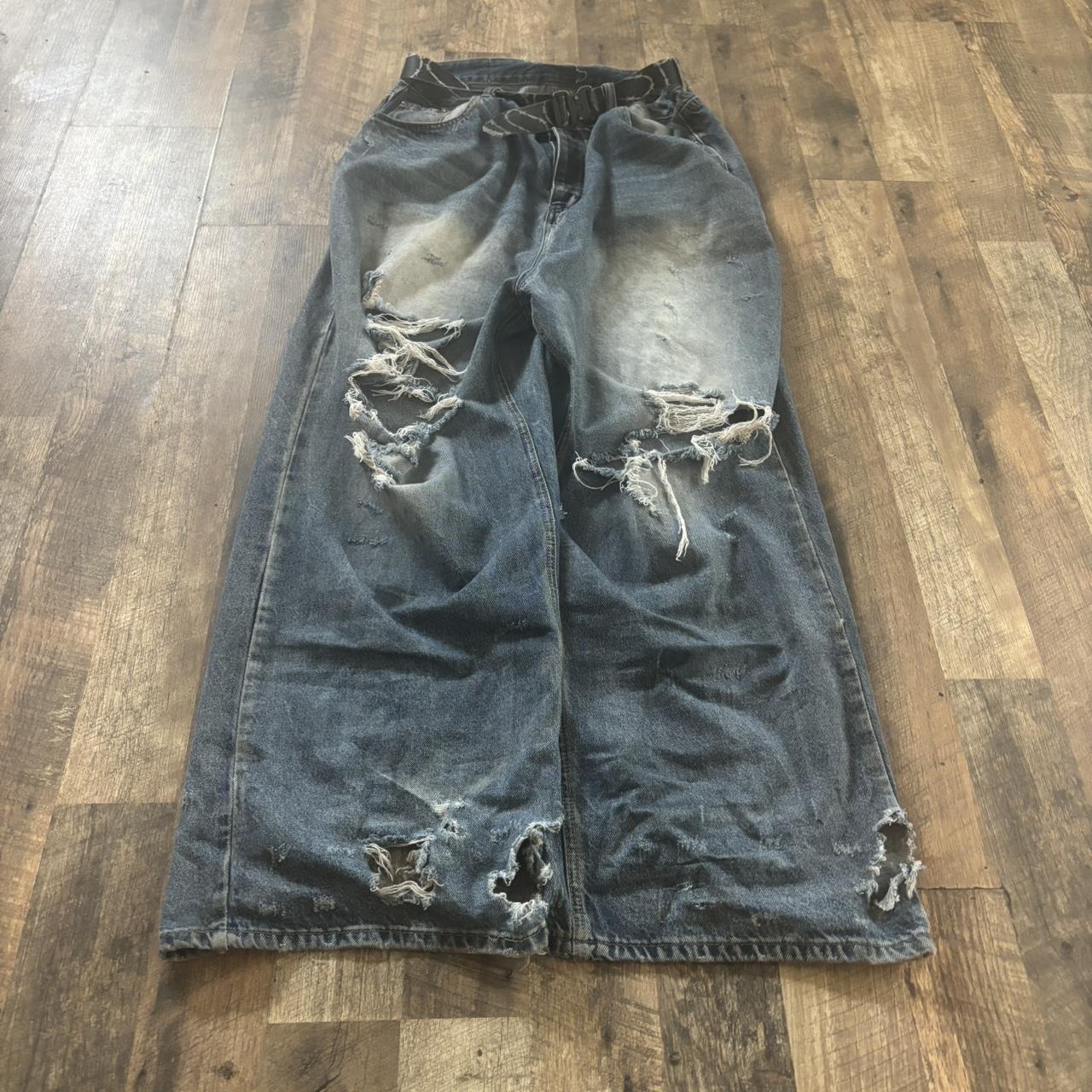 Balenciaga ripped jeans Balenciaga style ripped... | Depop