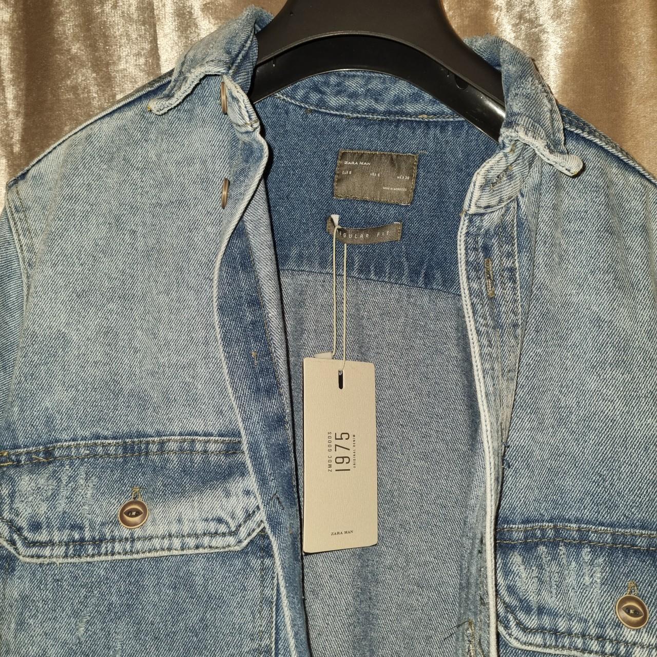 Zara Men's Blue Jacket | Depop