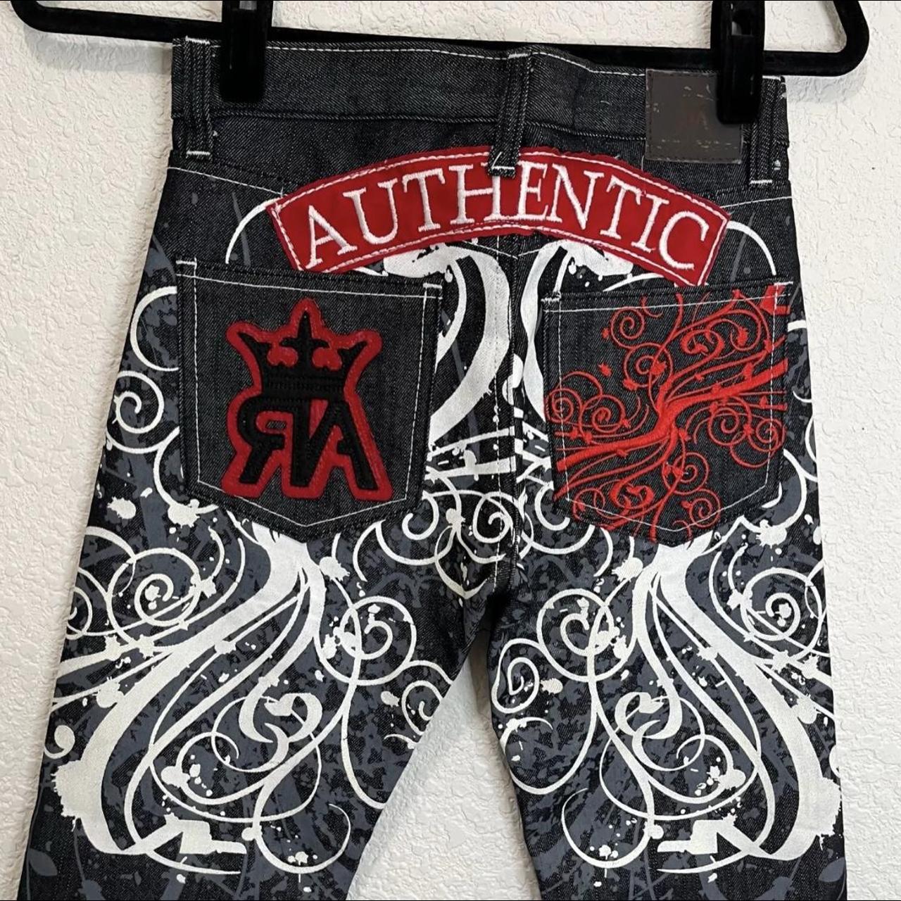 Red Ape Jeans Boys 8 Black Relaxed Wide Leg Baggy... - Depop