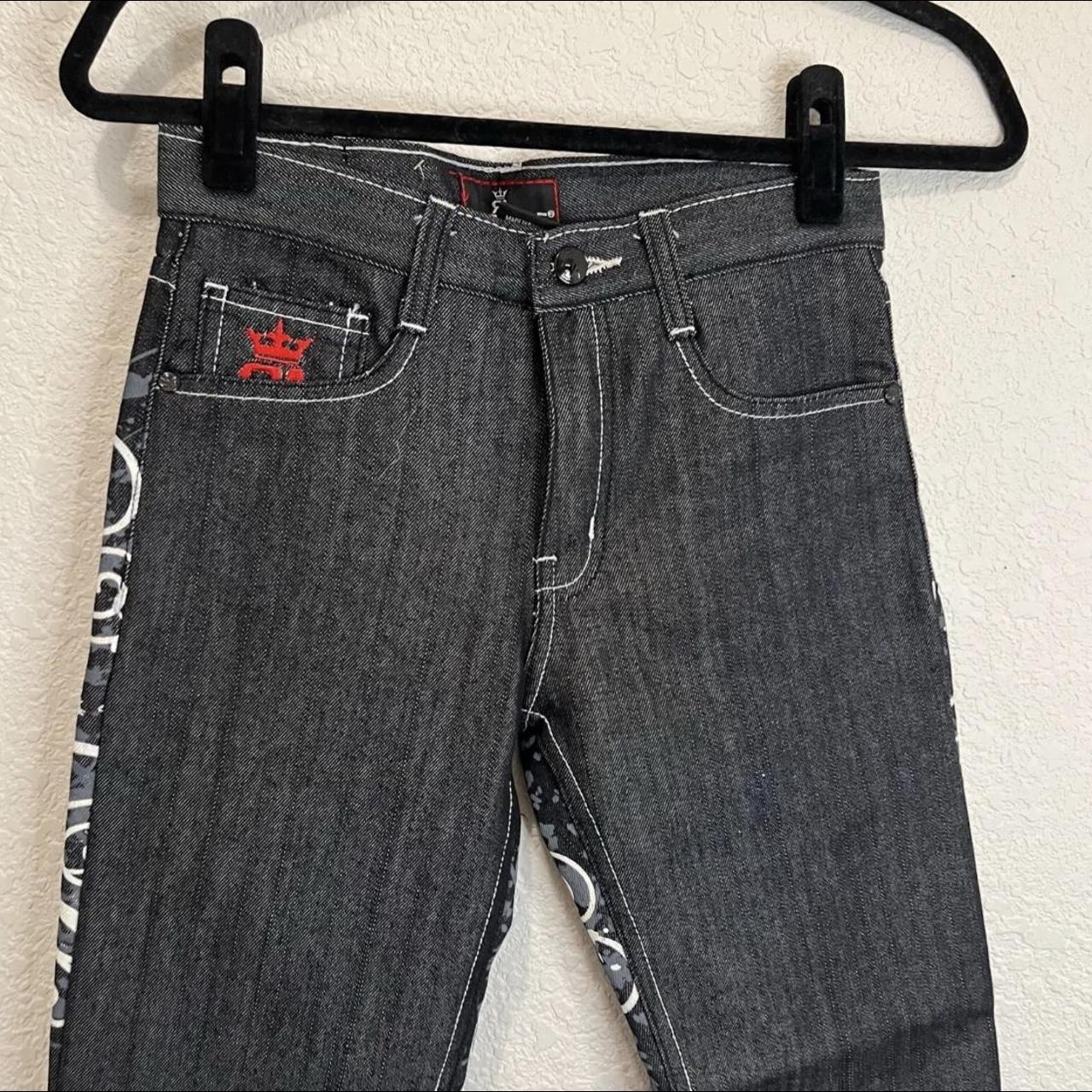 Red Ape Jeans Boys 8 Black Relaxed Wide Leg Baggy... - Depop