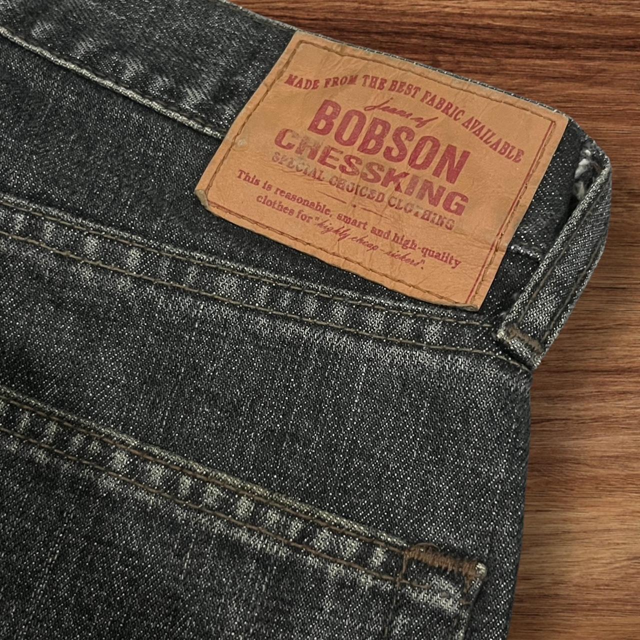 Vintage Japanese Brand Bobson Black Washed... - Depop