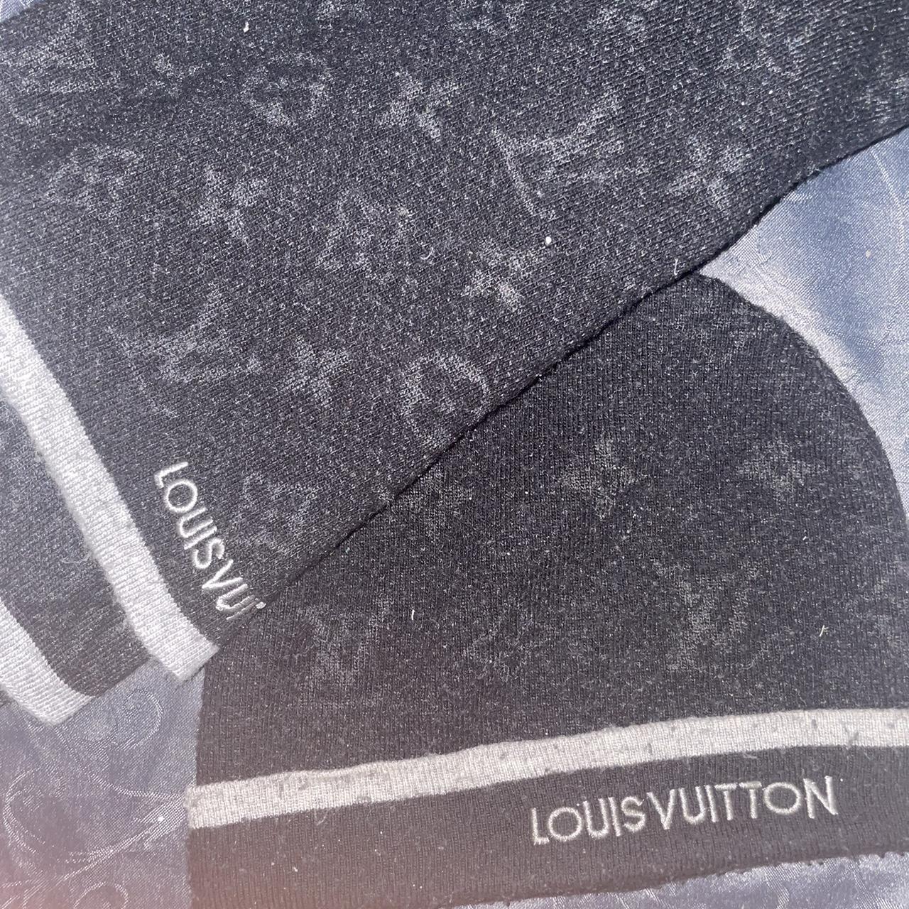 Louis Vuitton My Monogram Eclipse Set (Hat and Scarf) - Depop