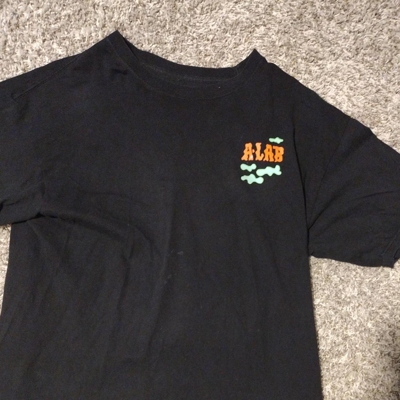 Alab skate brand graphic tee with cool graphic on... - Depop