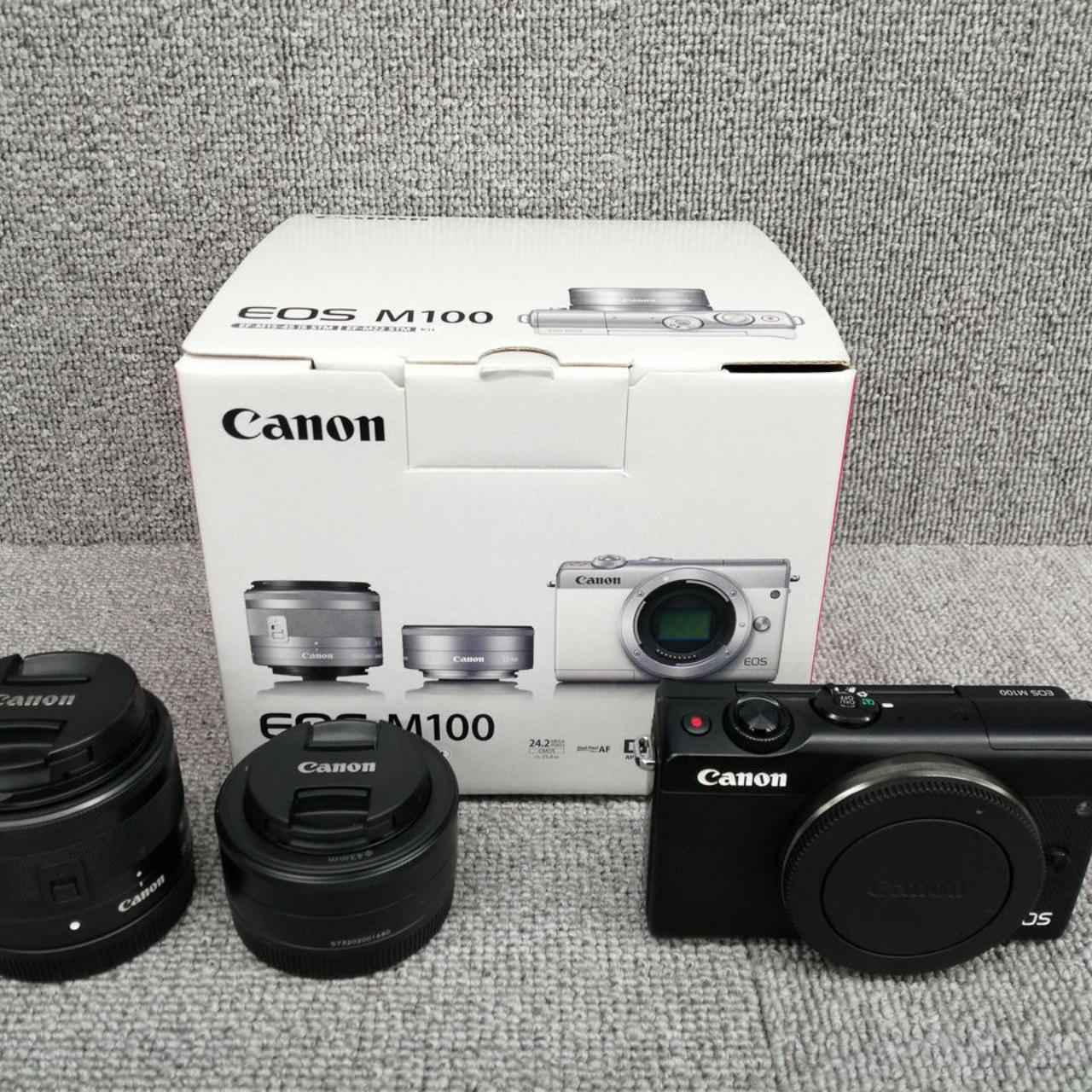 Canon Eos M100 Mirrorless Single Lens Camera... - Depop