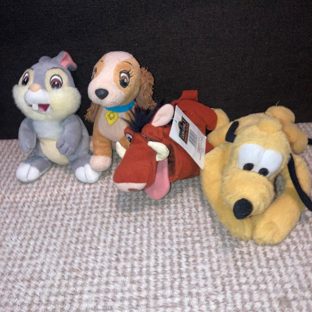 Disney Store Plush Beanie Soft Toy Bundle Pumba... - Depop