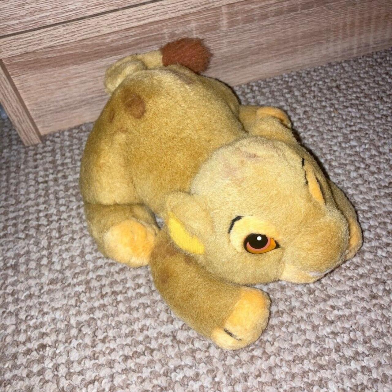 Disneyland Lion King Simba Lying Soft Plush Toy 14"... - Depop