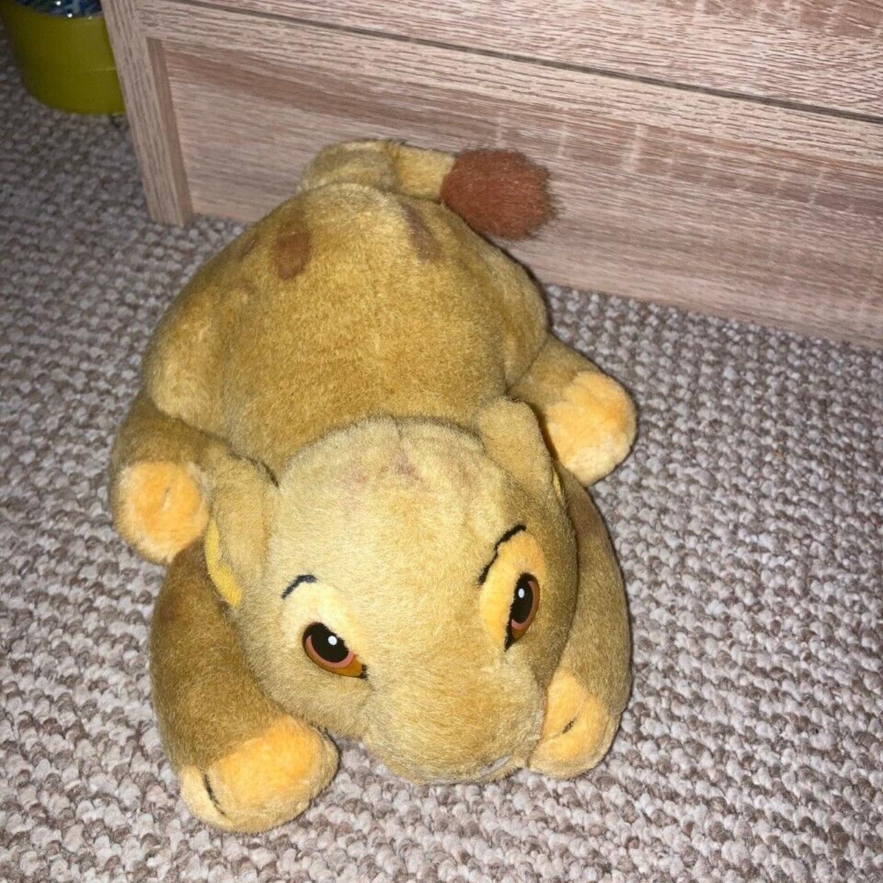 Disneyland Lion King Simba Lying Soft Plush Toy 14"... - Depop
