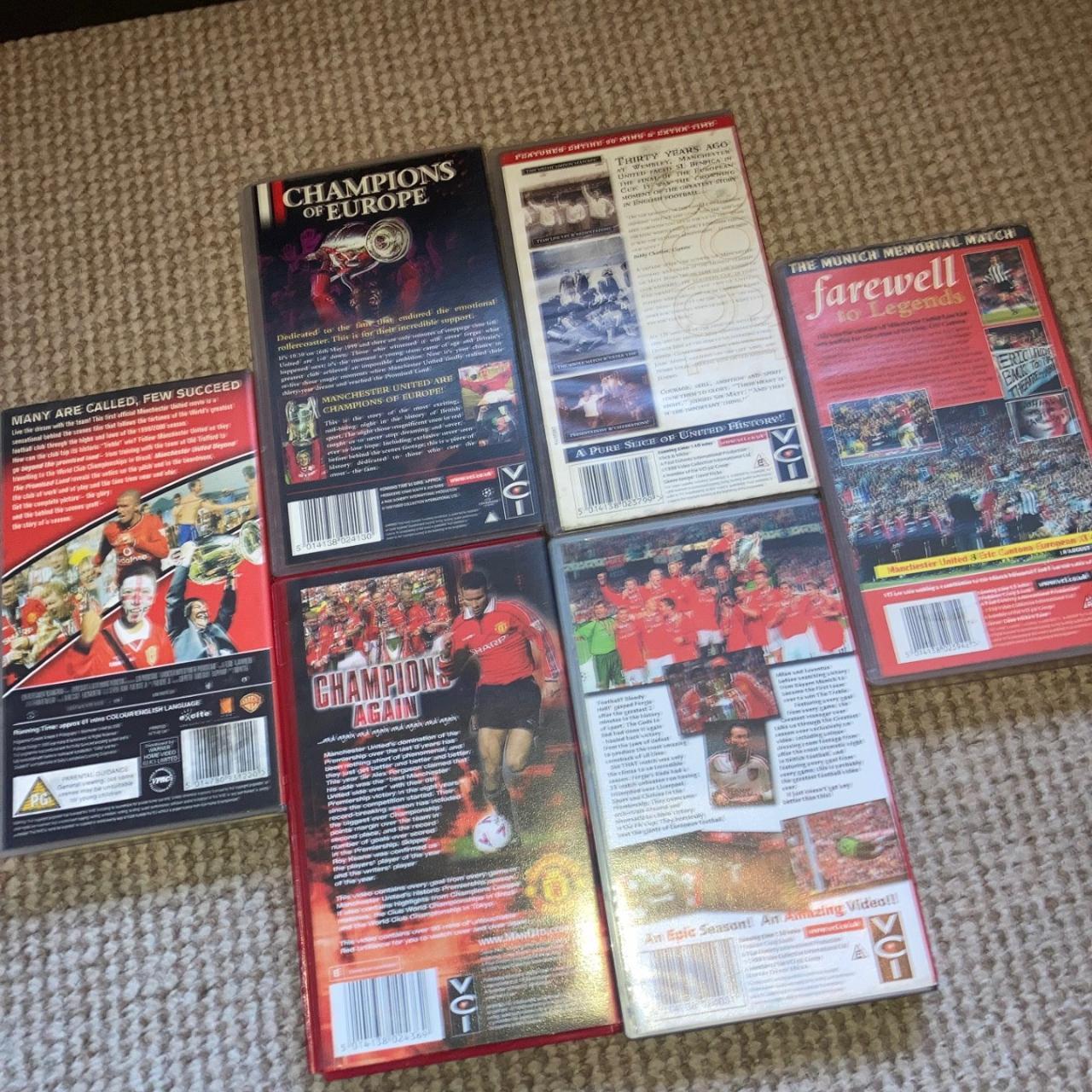 Manchester United Football VHS Video Tape Bundle Lot... - Depop