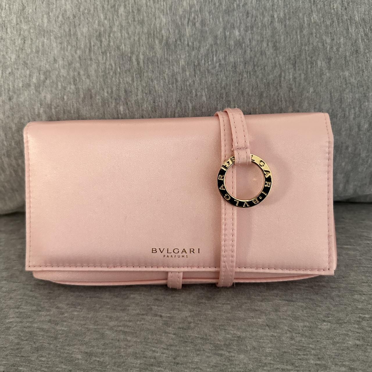 BVLGARI Parfums pink clutch. Super cute, never... - Depop
