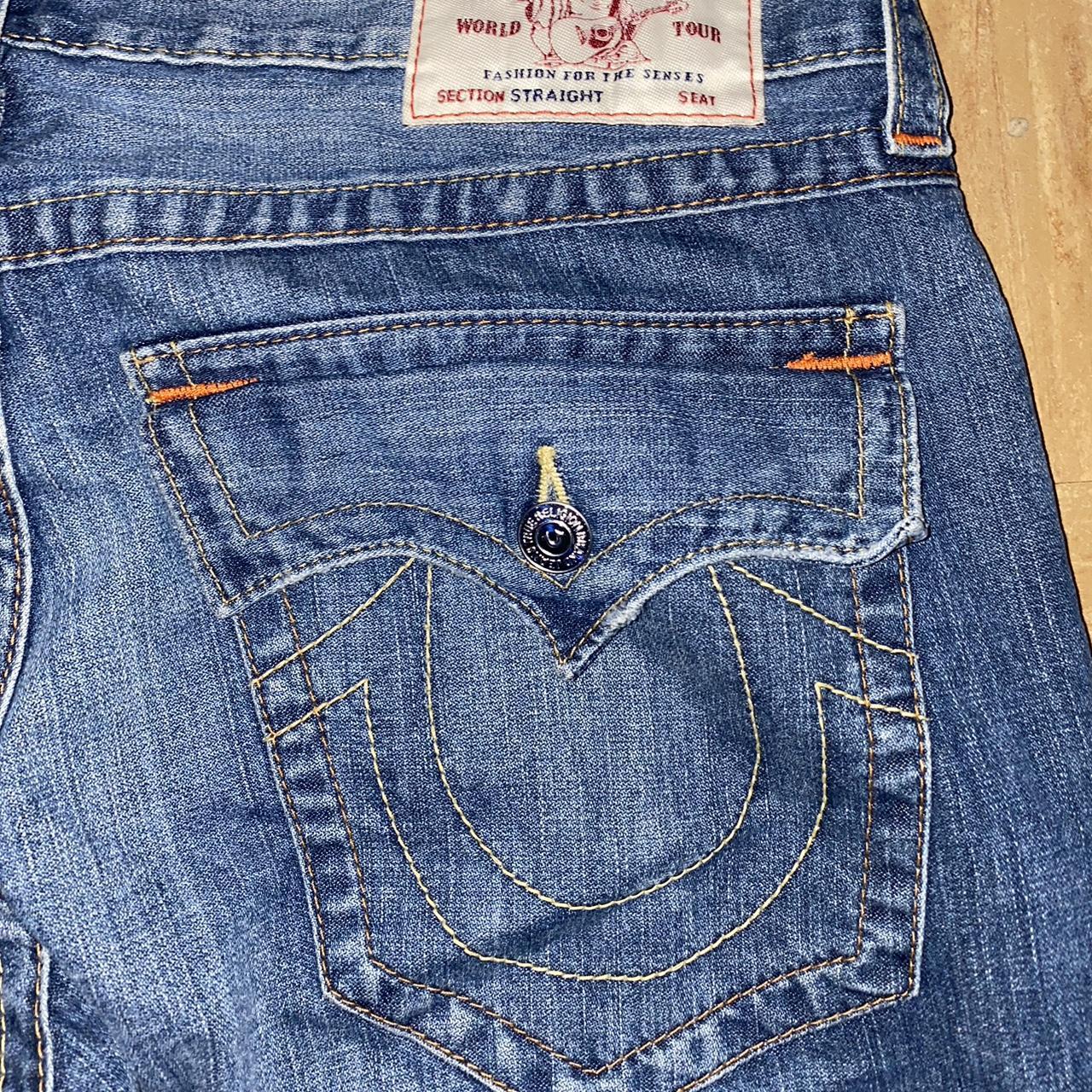 True religion patch jeans Size 36 send... - Depop