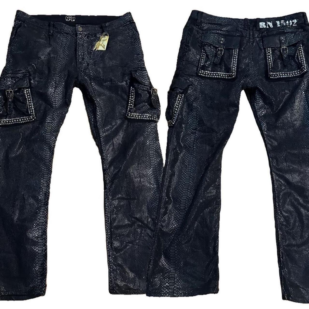 ROBIN JEANS SNAKE SKIN CARGOS SIZE 40 Stupid rare... - Depop