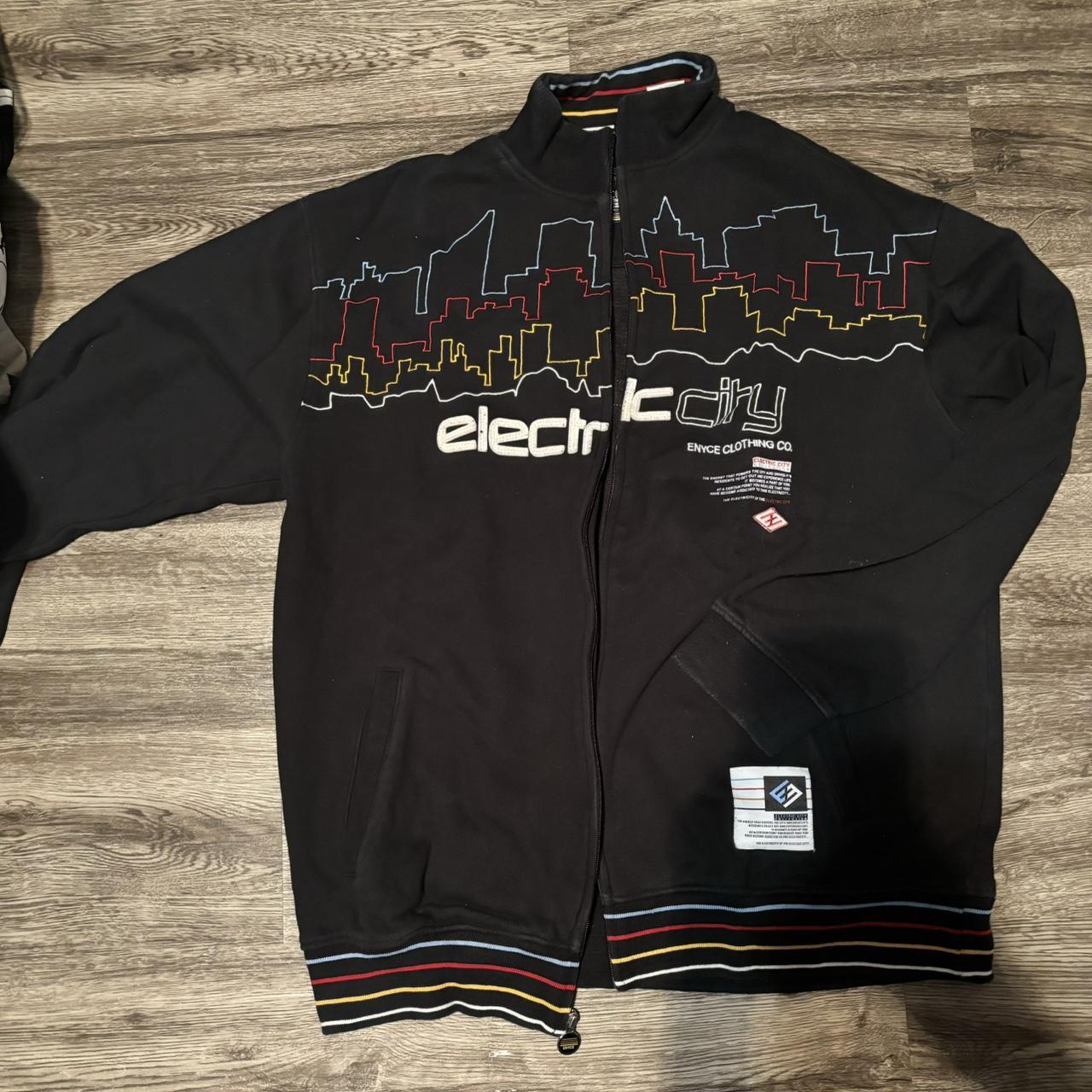 Vintage enyce electric city jacket Size L-XL Super... - Depop