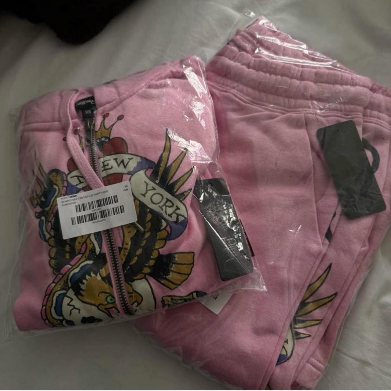 worn ed hardy set! it's a xs it's so cute omg! fits... | Depop