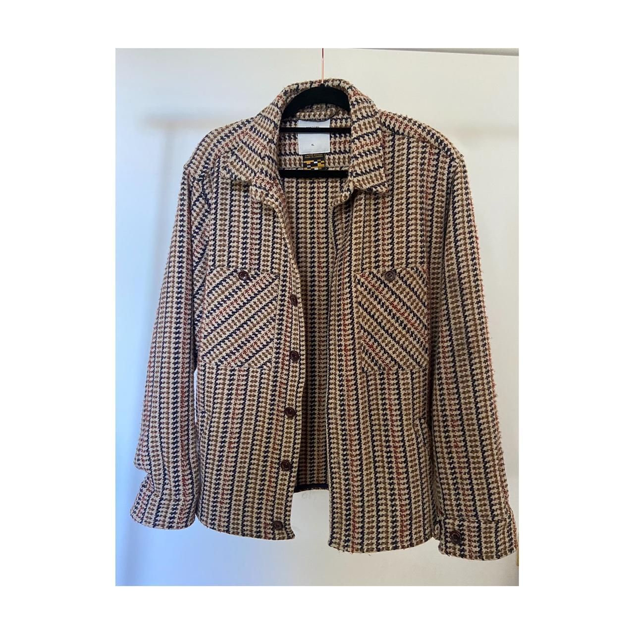 Percival Workshirt Hazel Mini Hound Italian wool... - Depop