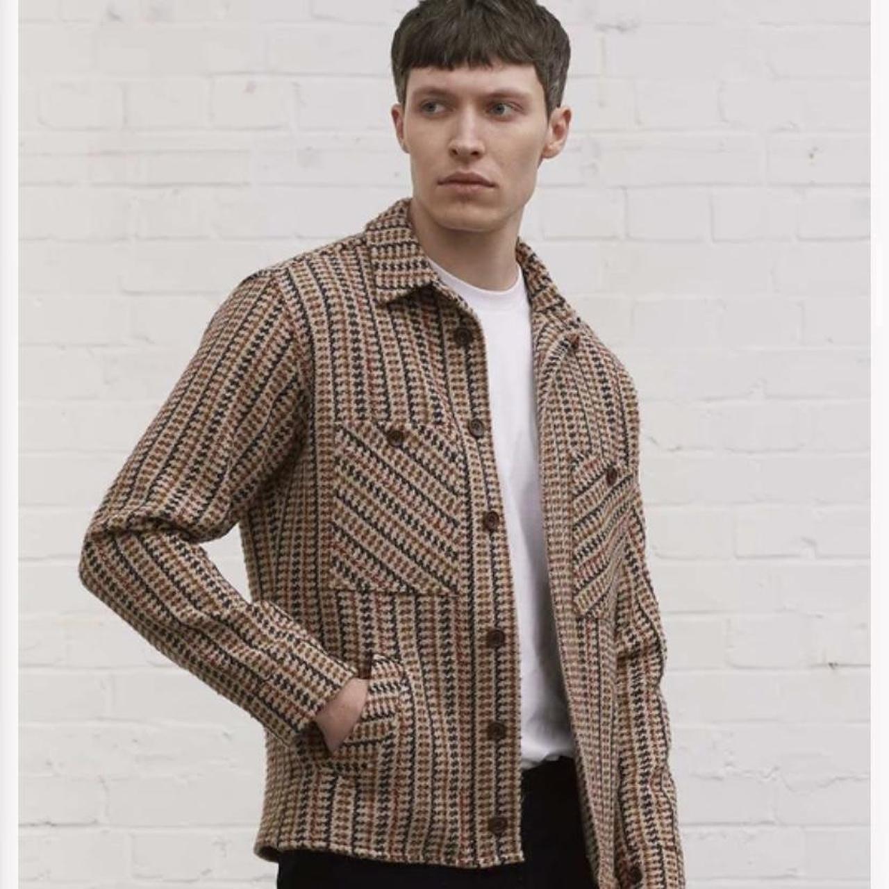 Percival Workshirt Hazel Mini Hound Italian wool... - Depop