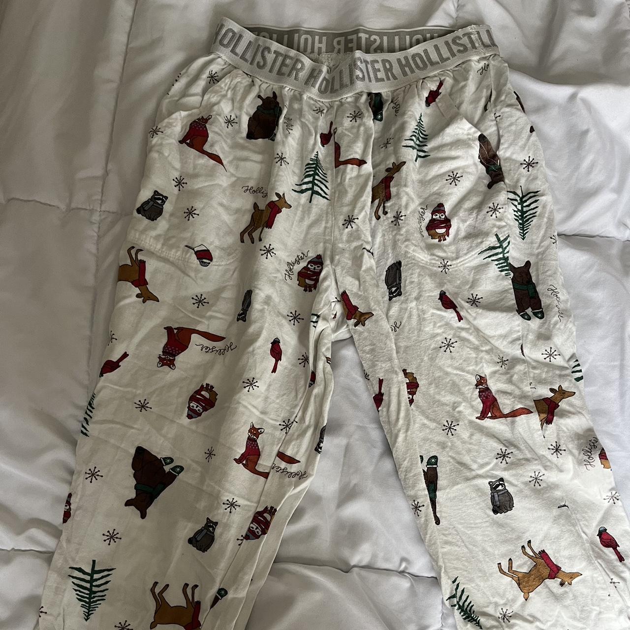hollister Christmas pajama pants - Depop