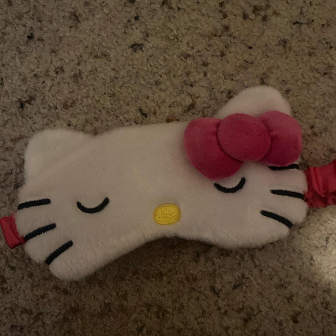 Adorable red and white Hello Kitty eye mask #kawaii... - Depop