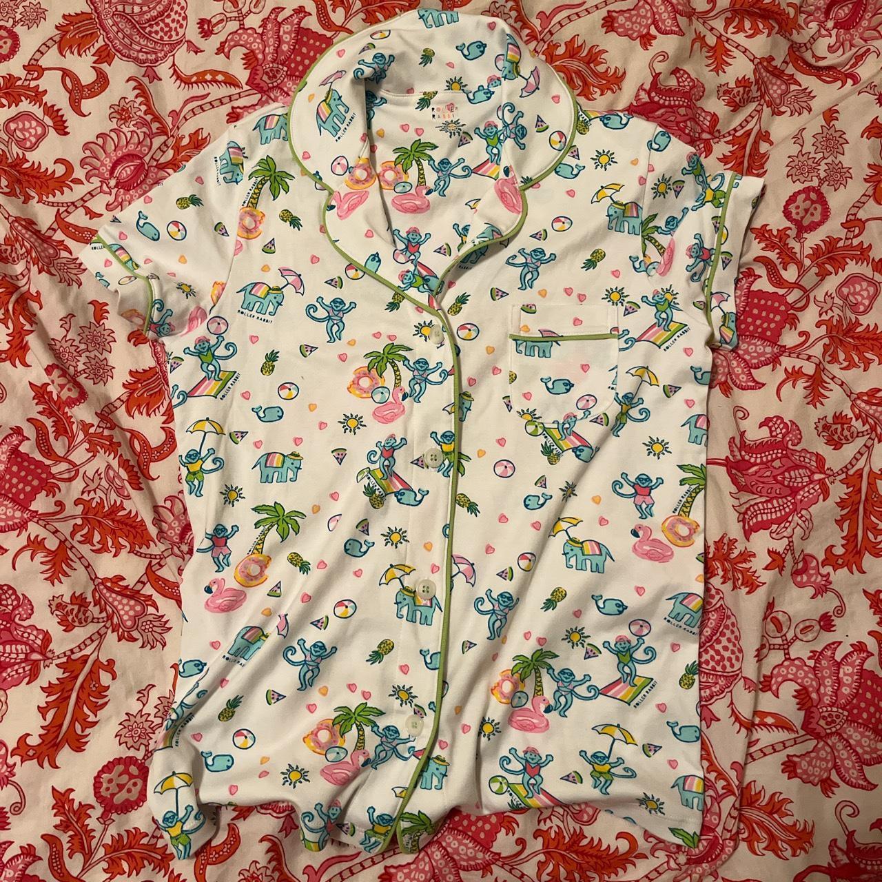 Roller rabbit pool party PJ Top Only! Size small - Depop