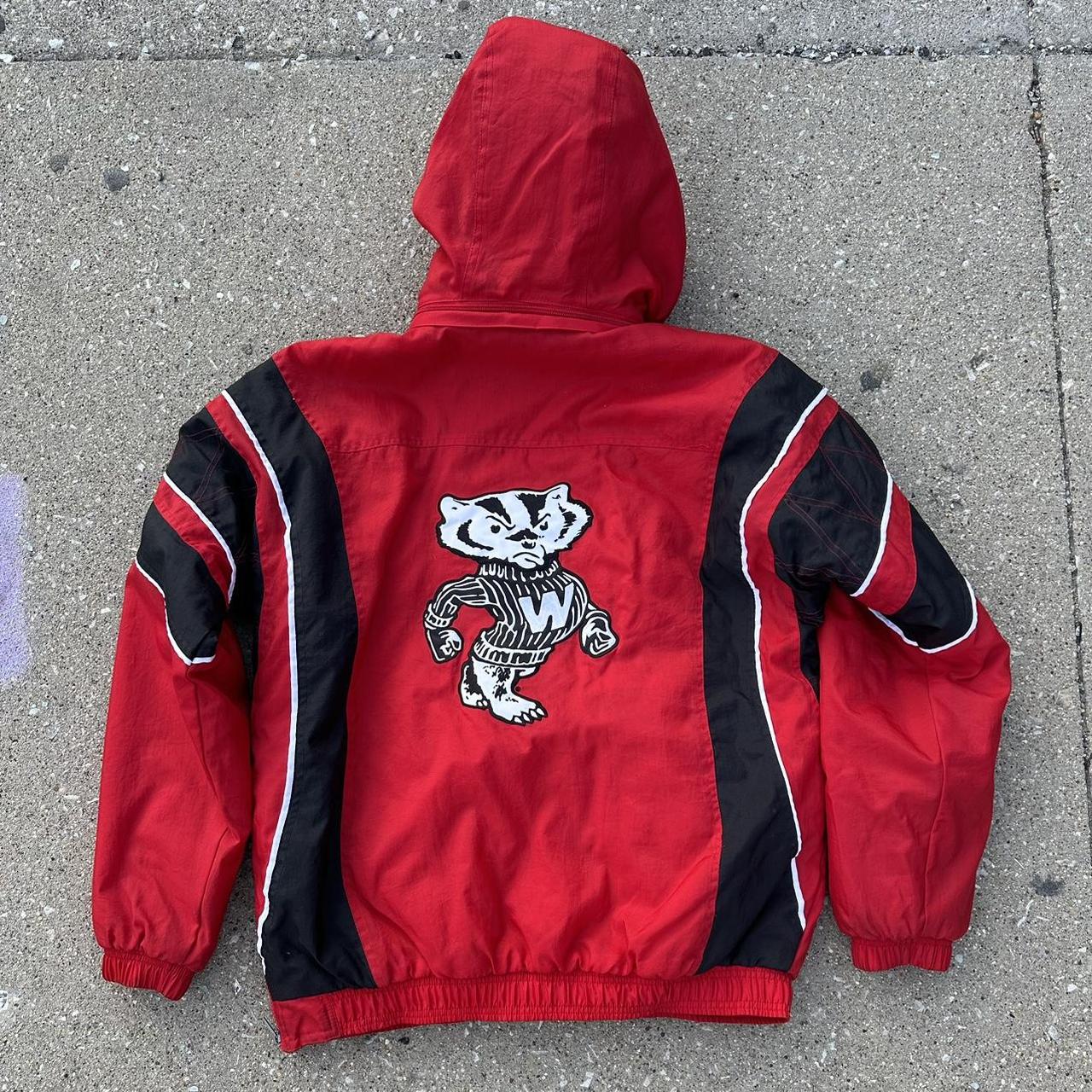 University of Wisconsin Badgers Starter Jacket - Depop