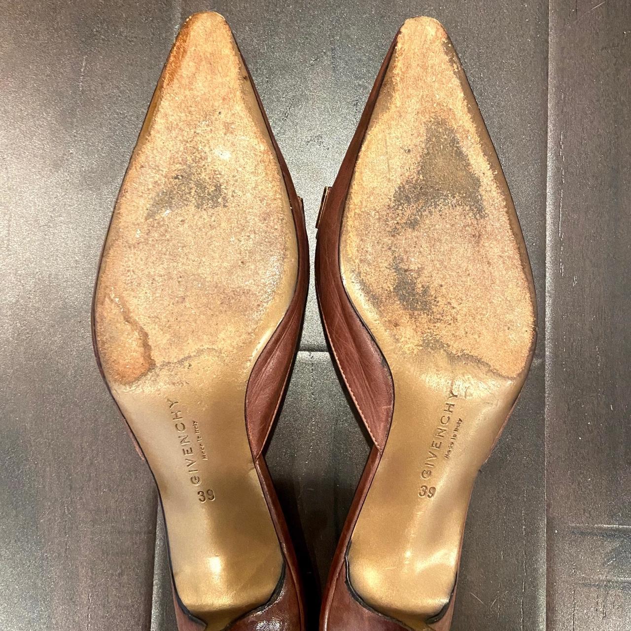 Vintage Givenchy Kitten Heel size 39 gold hardware.... - Depop