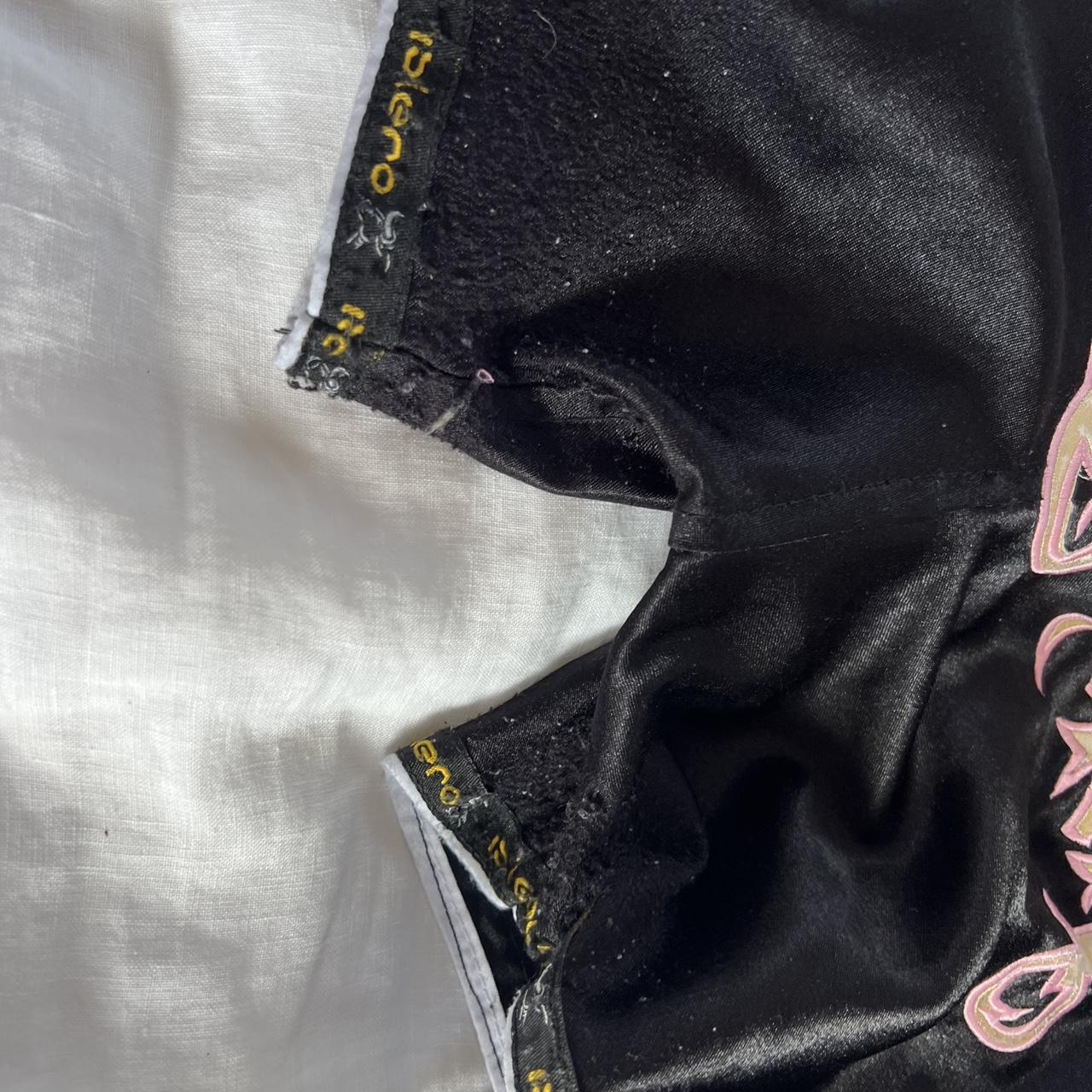 Pink boxing shorts Noticeable signs of wear in the... | Depop