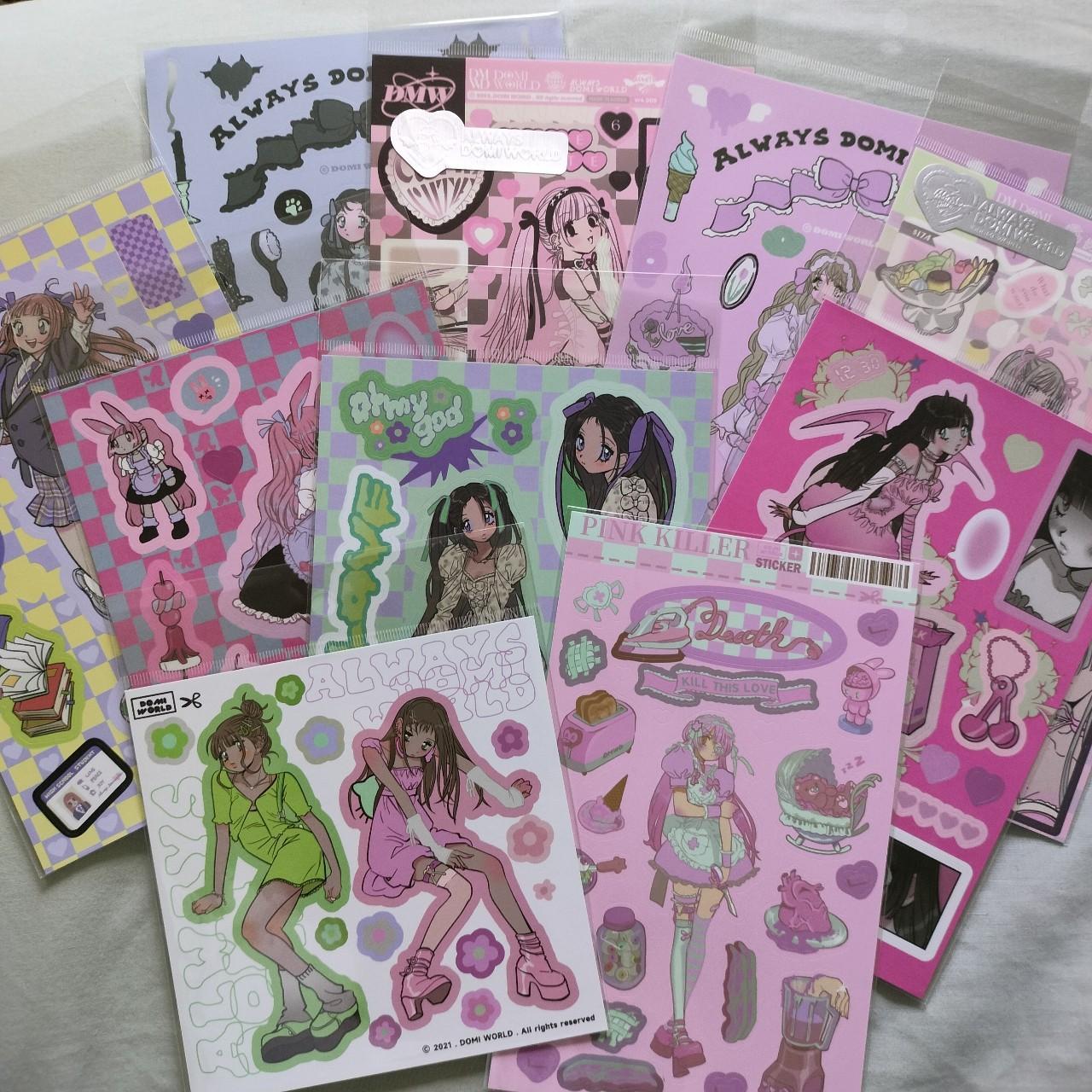 10 unofficial domi world sticker sheets. all... - Depop