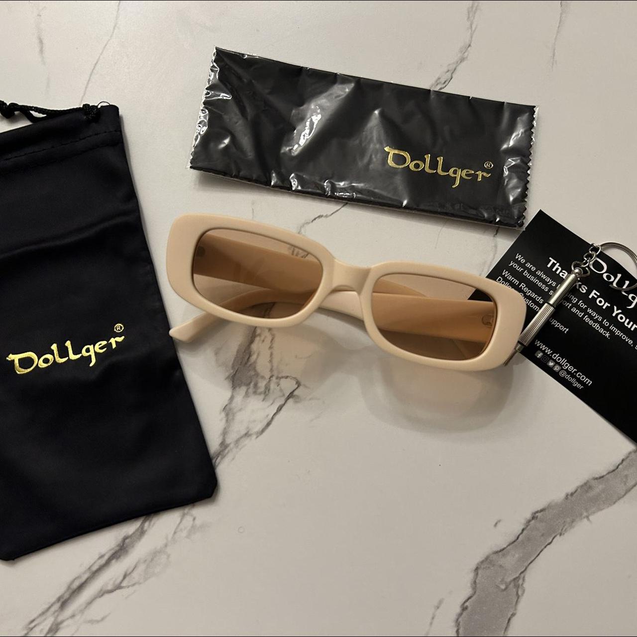 Tan fashion shades, never worn. Comes with a lens... - Depop