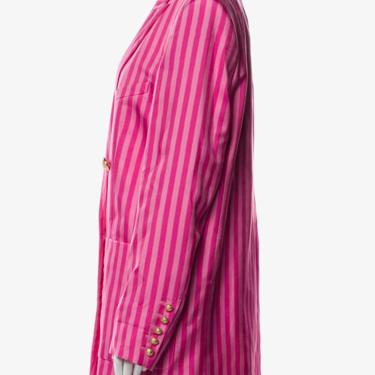 Balmain Balmain x Barbie Blazer Pink Striped size 8 - Depop