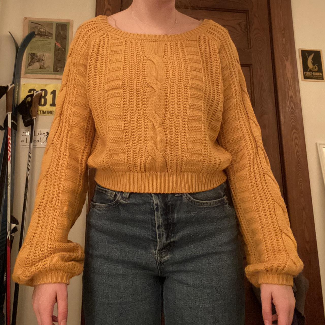 Almost Famous Women's Yellow Jumper | Depop