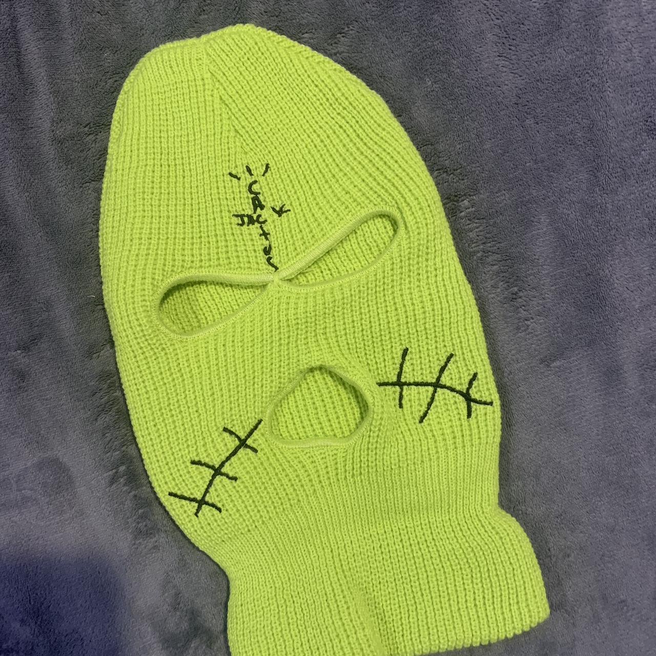 Travis Scott JACKBOYS neon green ski mask, send offers - Depop