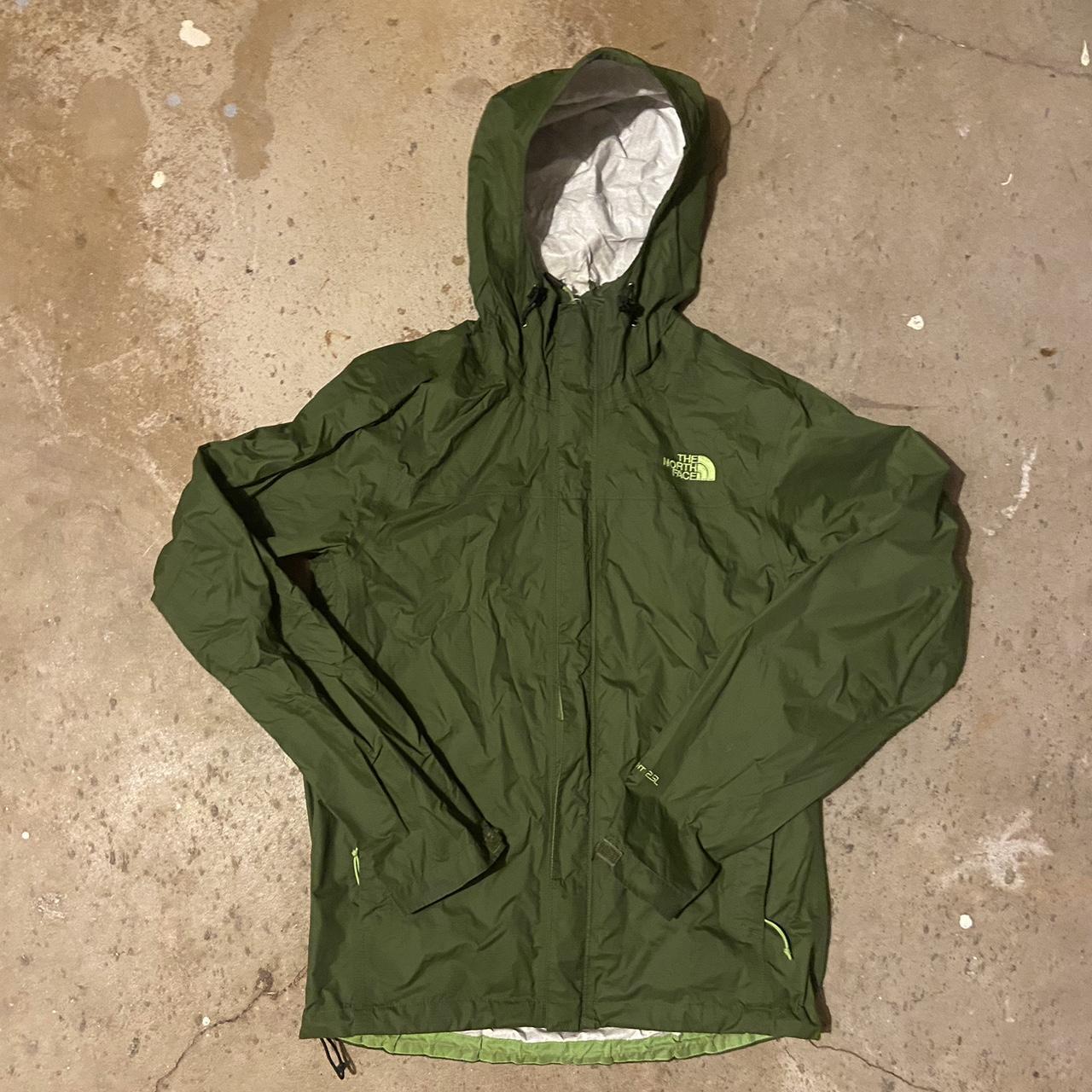 Green north face jacket Size S #streetwear... - Depop