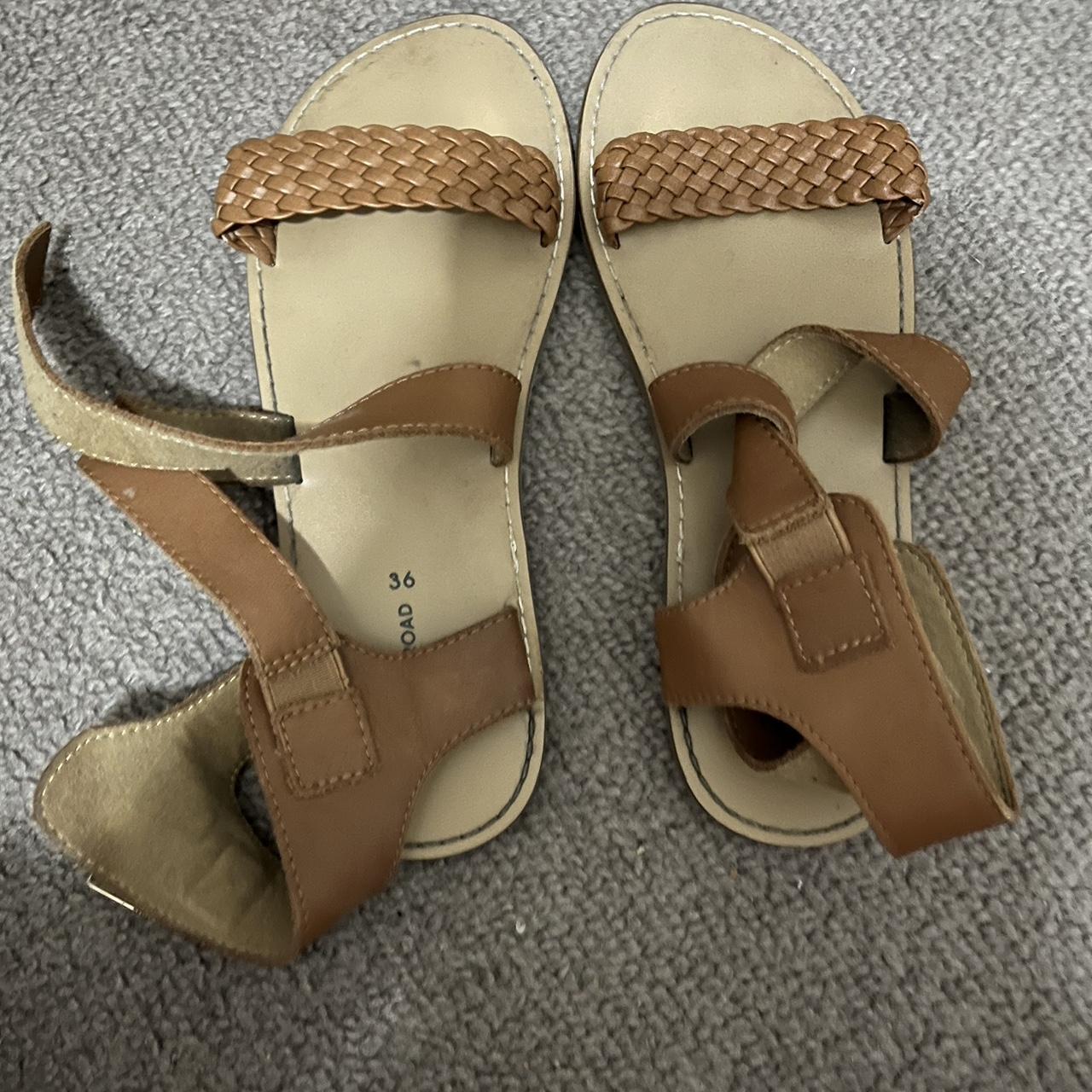 Country Road Tan Sandals. Size 36, Great condition. - Depop