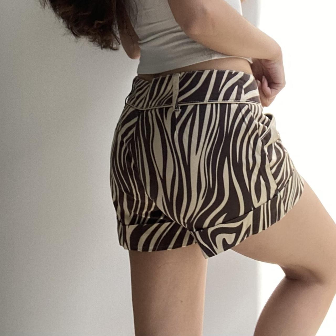 mini shorts micro shorts size xs open to... - Depop