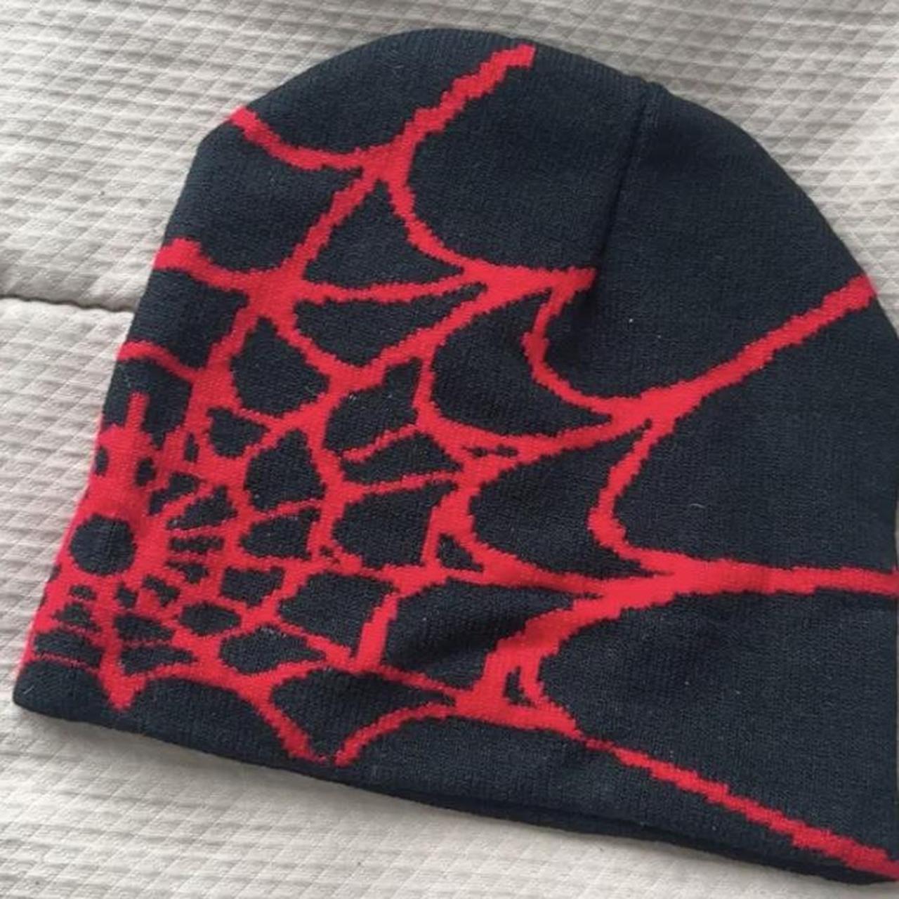 Spider Web Beanie Y2K #y2k #beanie #punk #rock - Depop