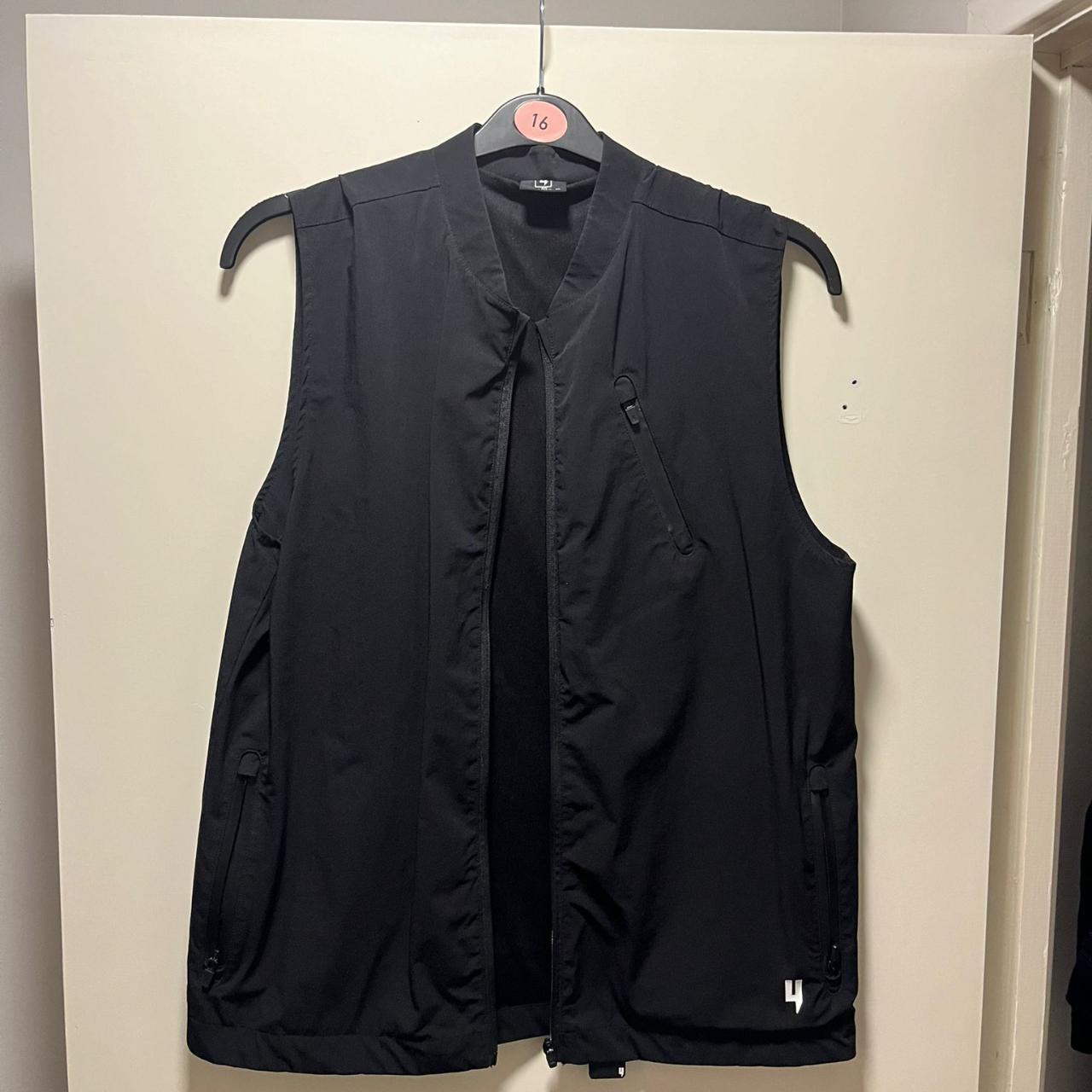 Mens black Yelir gilet #Yelir #Reflective - Depop