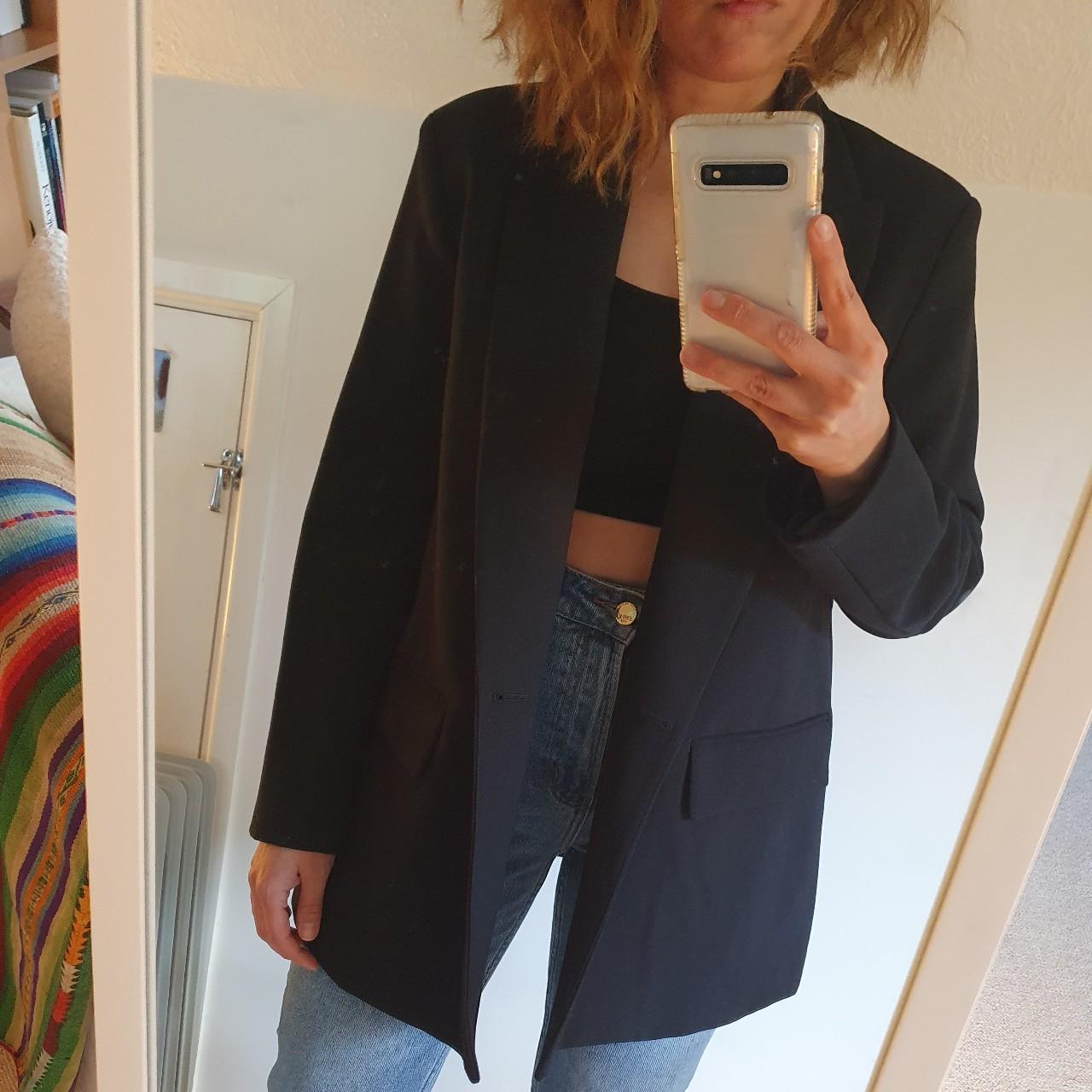 Zara Women's Black Tailored-jackets | Depop