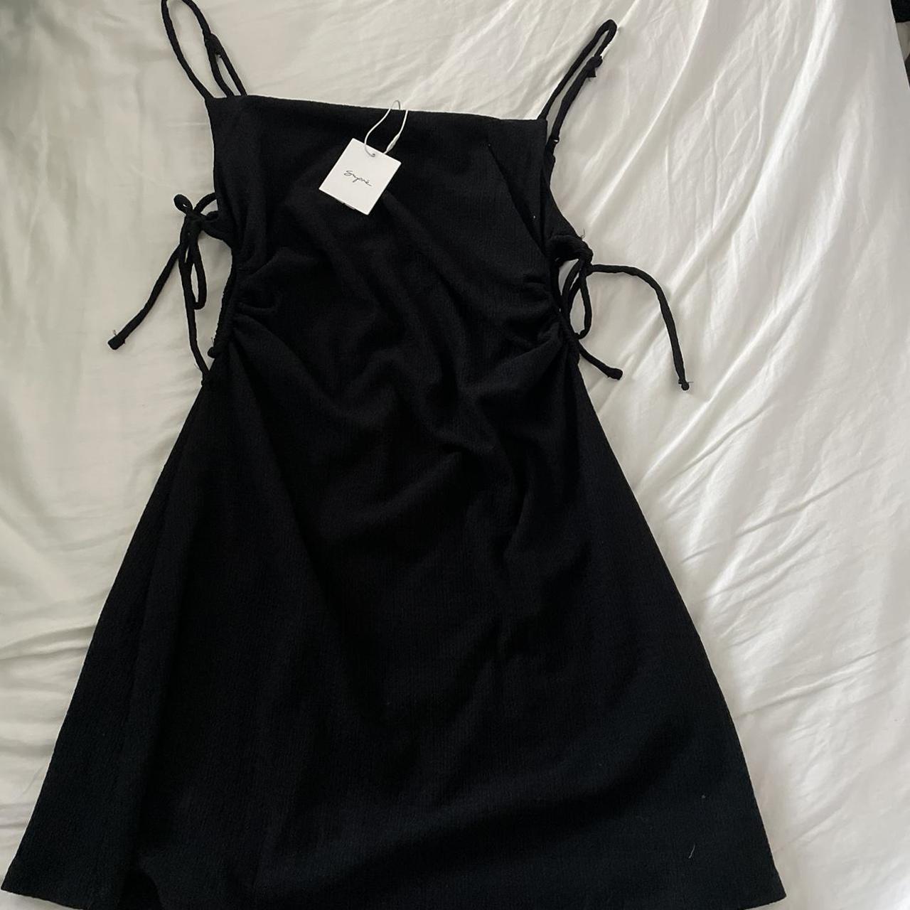 Black supre party Dress with side cutouts - Depop