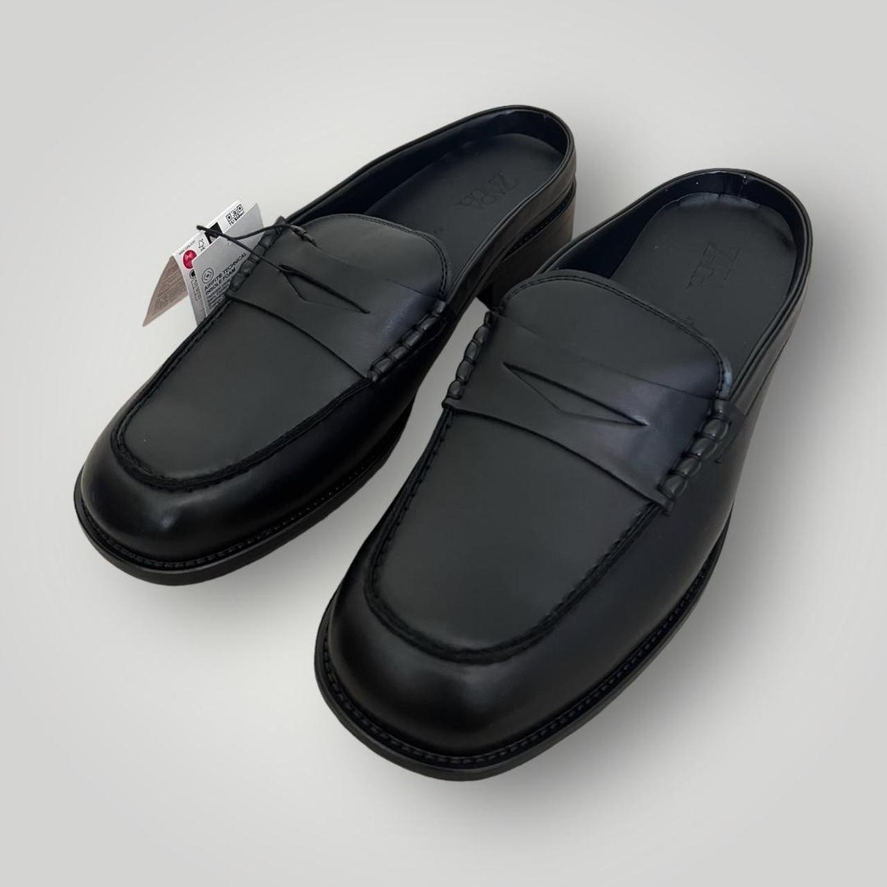 Zara Open Back Penny Loafers US Mens 10 / EU... - Depop