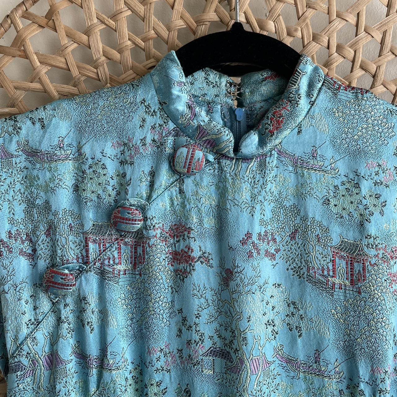 Beautiful mandarin collar style dress. Size 6-8 very... - Depop