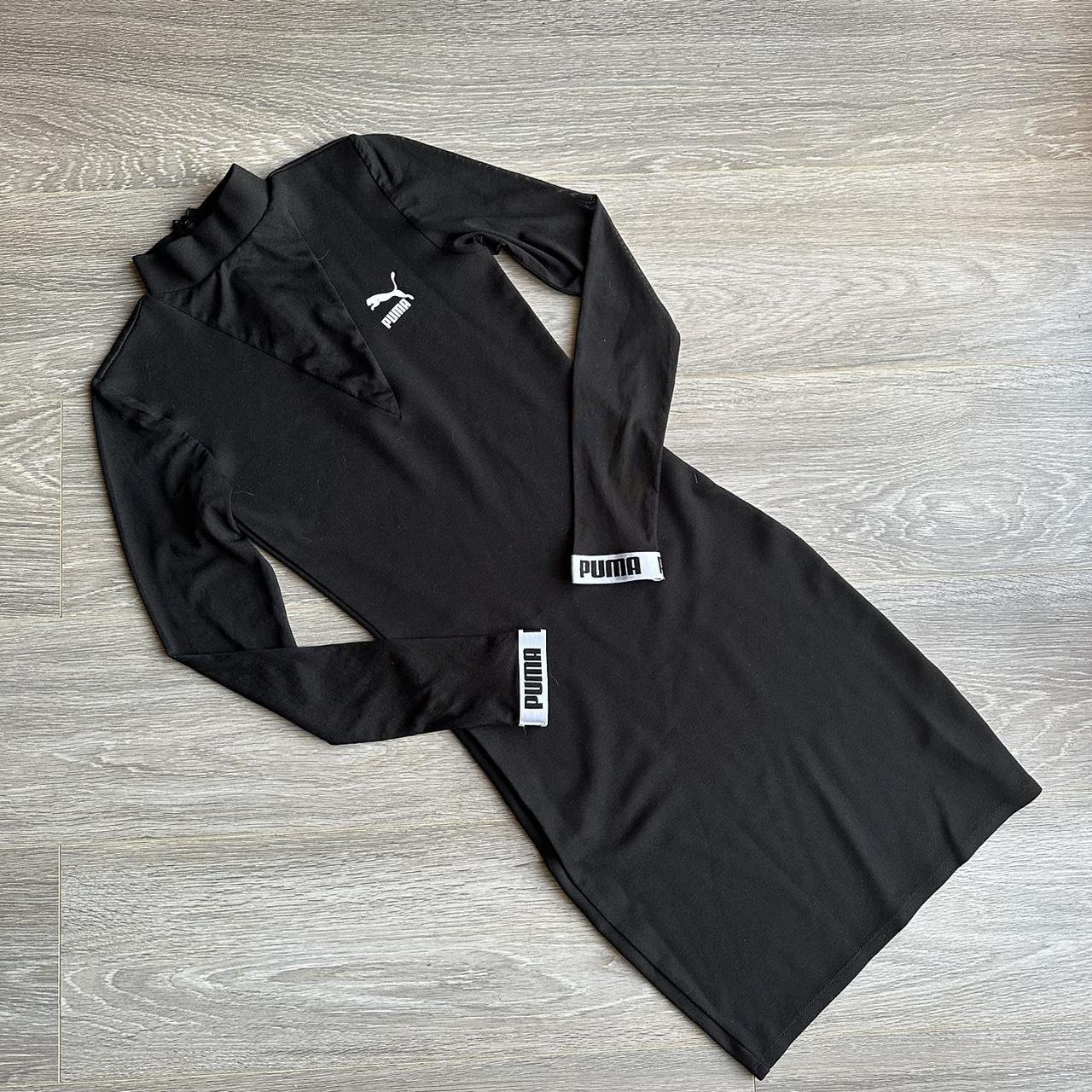 PUMA Bodycon Midi Dress Bodycon dress with mesh... - Depop