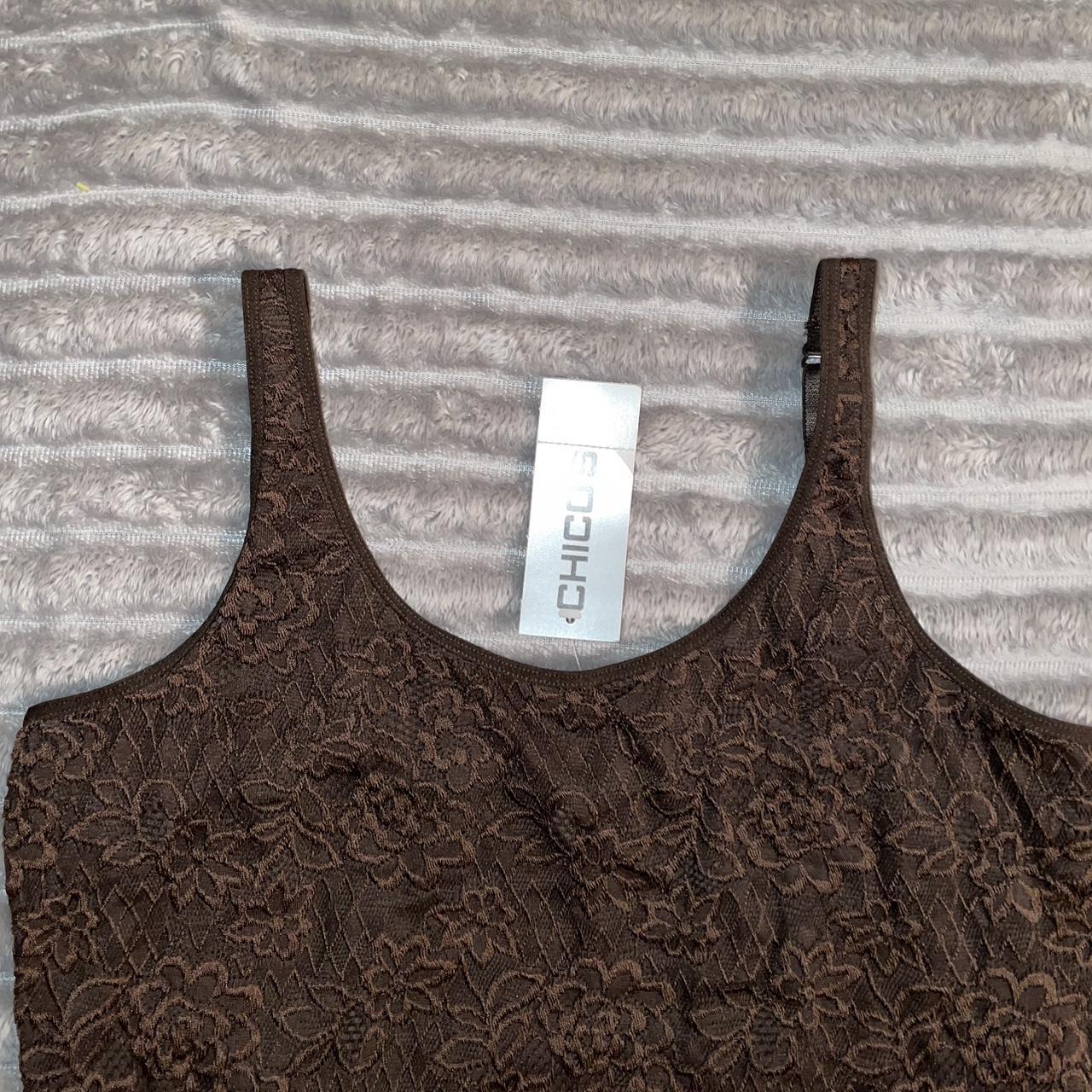 Brown Floral Lace Cami *Brand is Chico’s *Chico’s... - Depop