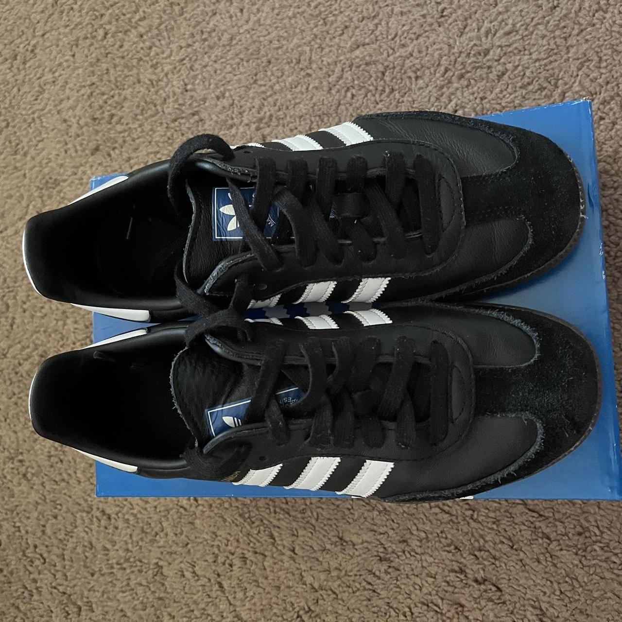 black adidas sambas size 6 mens women 7.5 - Depop