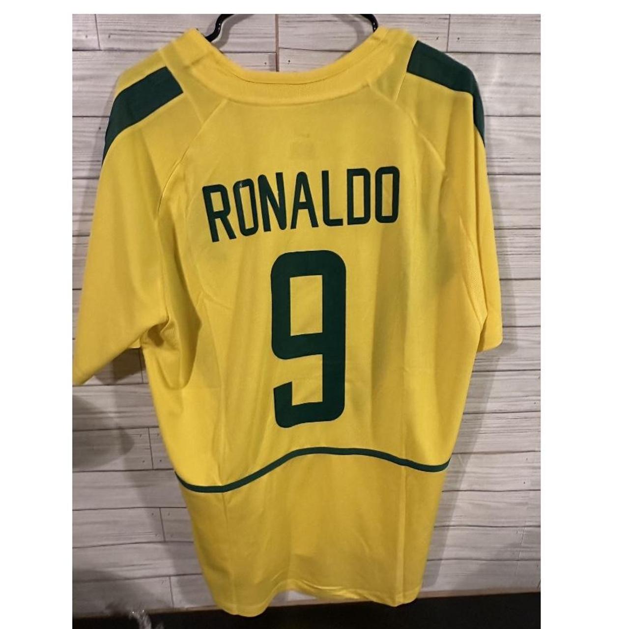 Brazil 2002 World Cup jersey worn on the biggest... - Depop