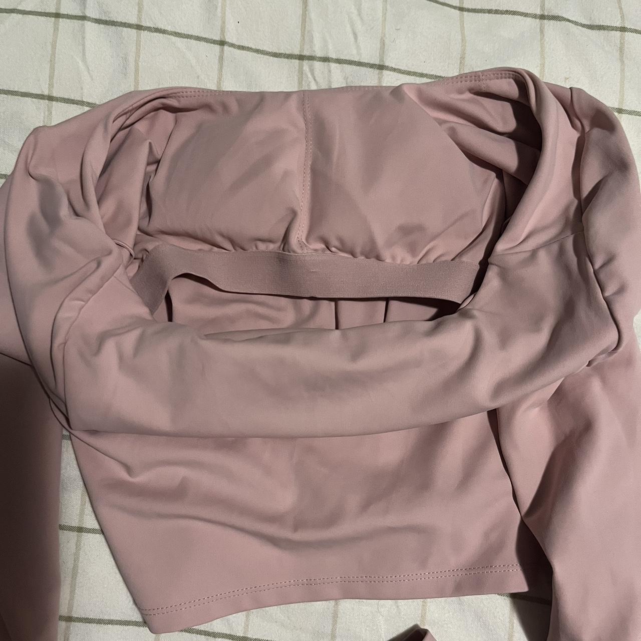 pink square neckline pacsun top from their... - Depop