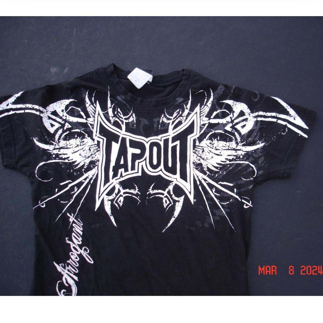 tapout american arrogant tshirt - size women's m... - Depop