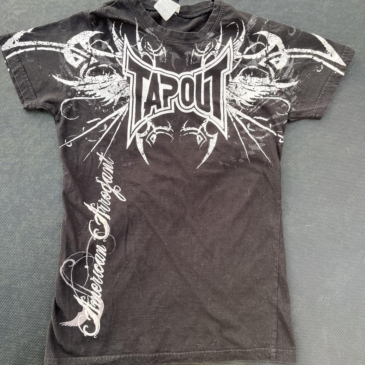 tapout american arrogant tshirt - size women's m... - Depop