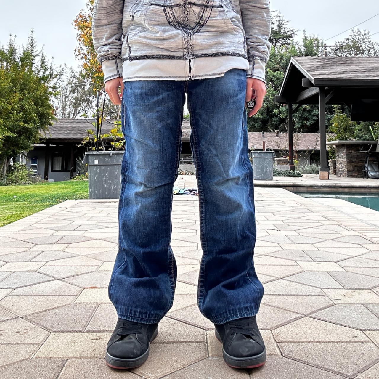 Baggy Mens Vintage True Religions Size: 34x30 All... - Depop