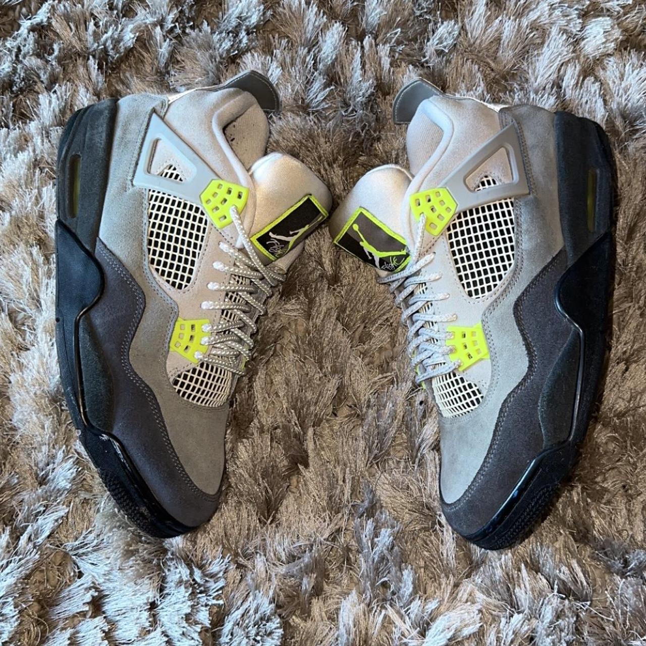 Jordan 4s SE 95 NEON Size 10 - Depop